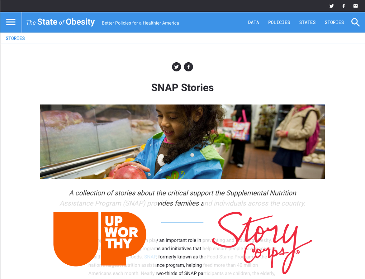 Alley’s State of Obesity project publishes StoryCorps and upworthy ...