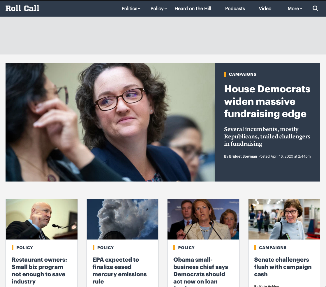 The New RollCall.com - Rolling Out a Redesign - Alley